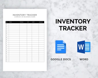 Google Docs Inventory Template - Etsy
