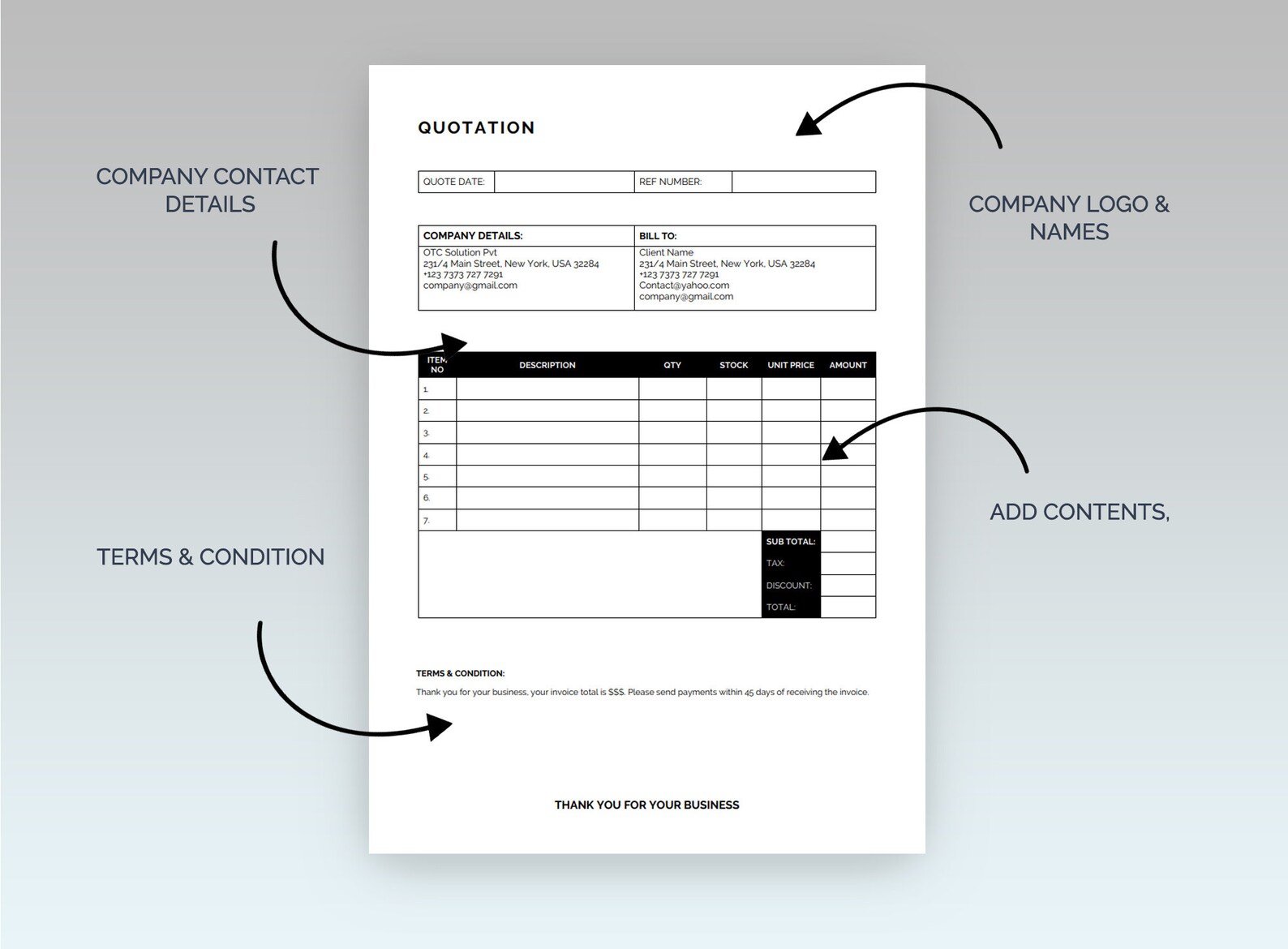 Price Estimate Template, Quotation Template, Quotation Sheet Template ...