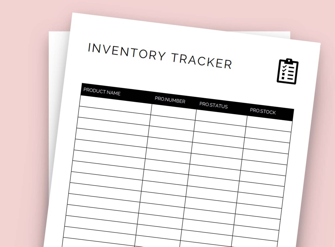 Printable Inventory Tracker Product Inventory Tracker Small - Etsy