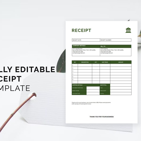 Farm Receipt Printable - Etsy