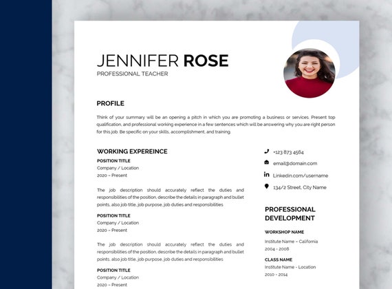 Creative Teacher Resume Templates