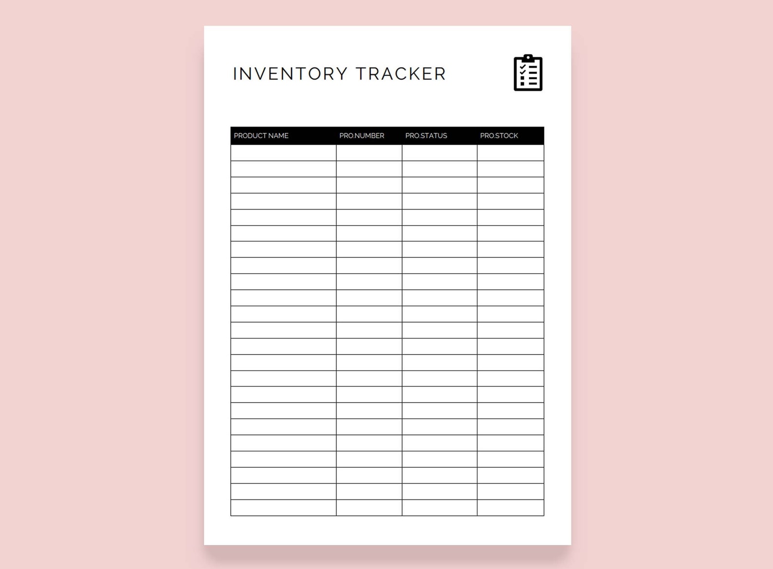 Printable Inventory Tracker, Product Inventory Tracker, Small Business ...