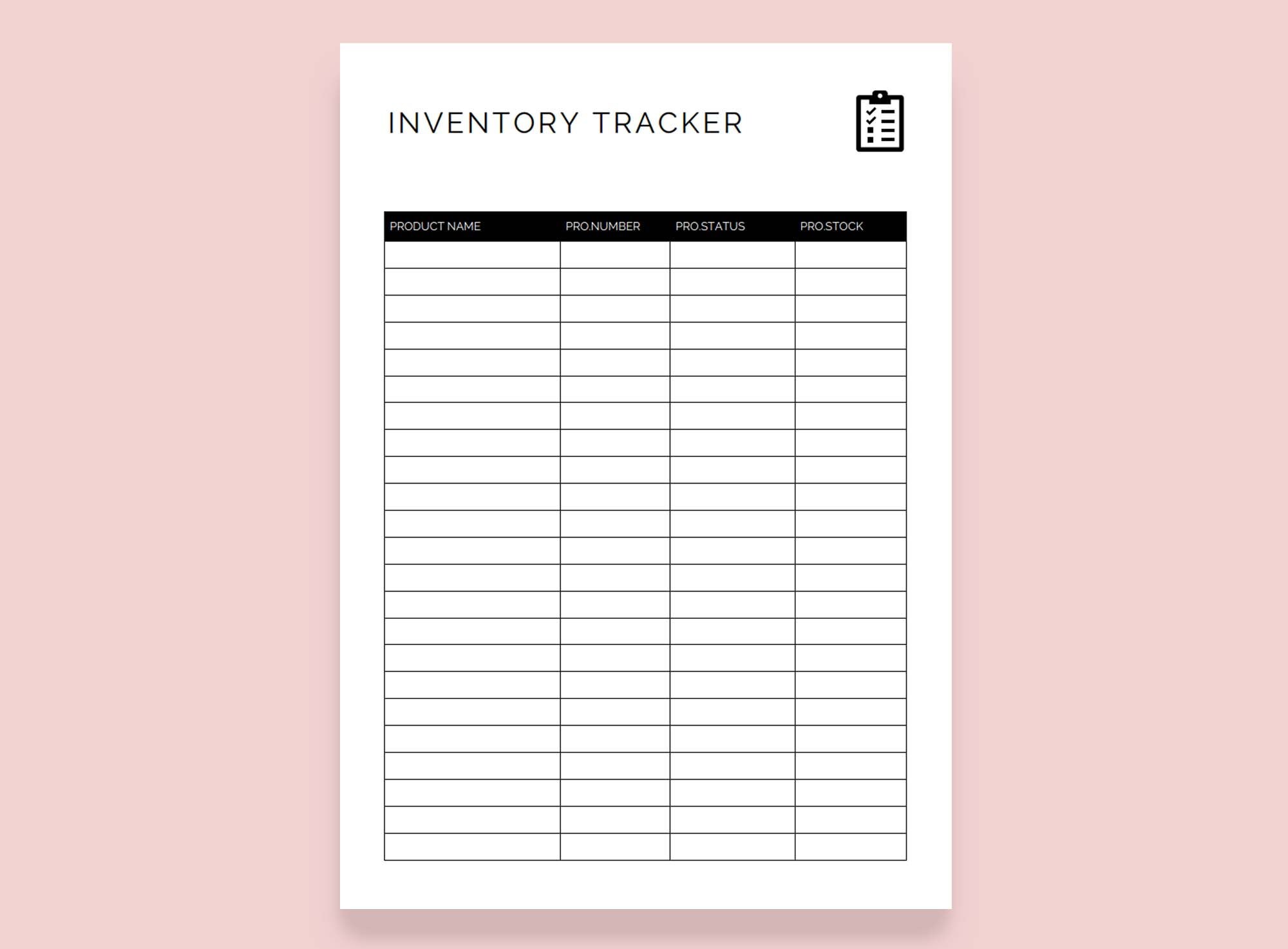 Printable Inventory Tracker, Product Inventory Tracker, Small Business ...