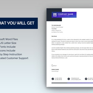 Company Letterhead Template, Letterhead Template, Business Letterhead ...