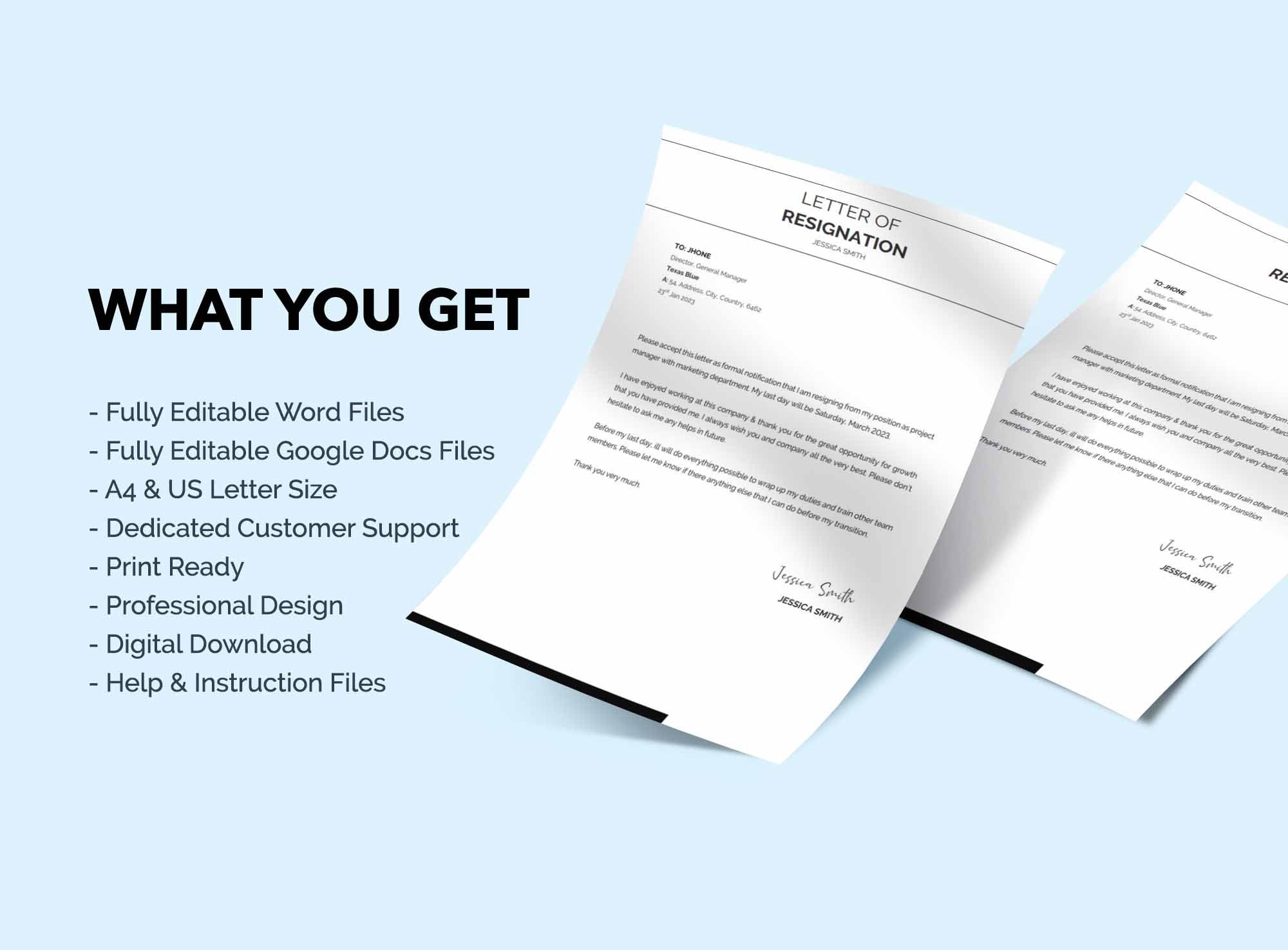 Notice Letter Template, Resignation With Sample Writing, Professional ...