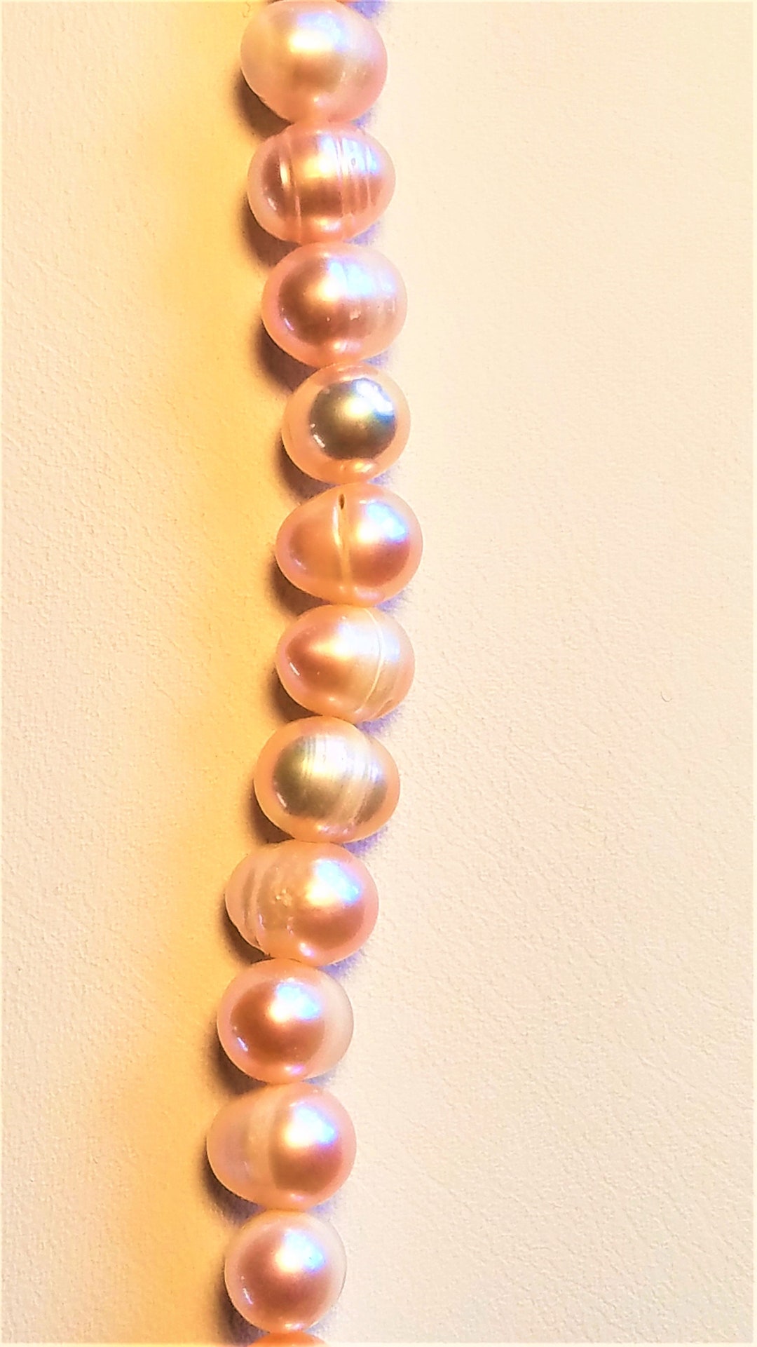16 Freshwater Cultured pink Rose Pearl Strand Baroque. Beautiful as a ...