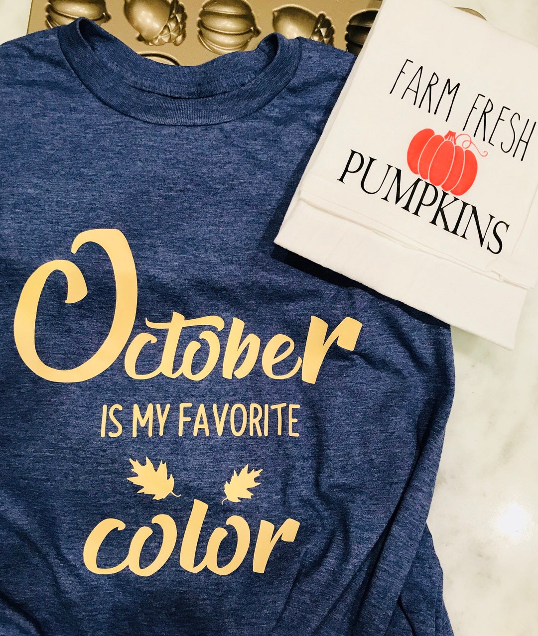 October is My Favorite Color Shirt - Etsy