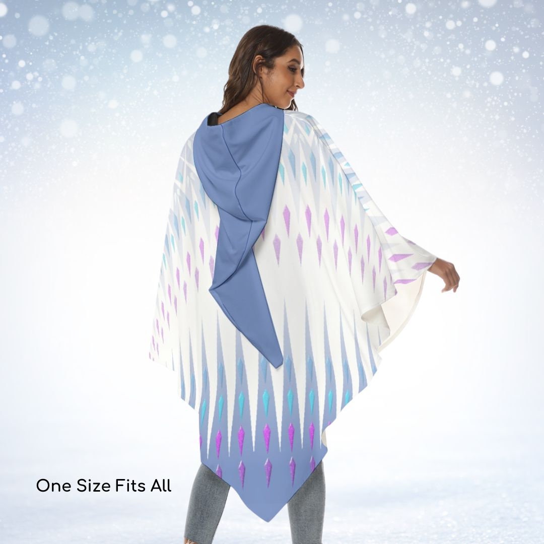 Frozen Inspired Elsa Unisex Hoodie Poncho, Gift for Her, Birthday - Etsy