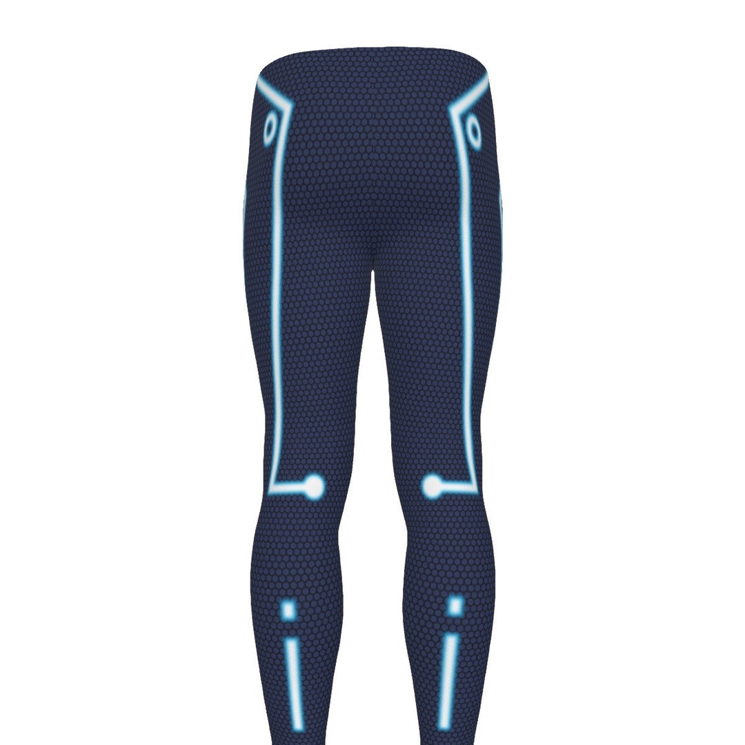 Tron Legacy Men's Leggings Tron Ride Halloween Costume Running Costume ...