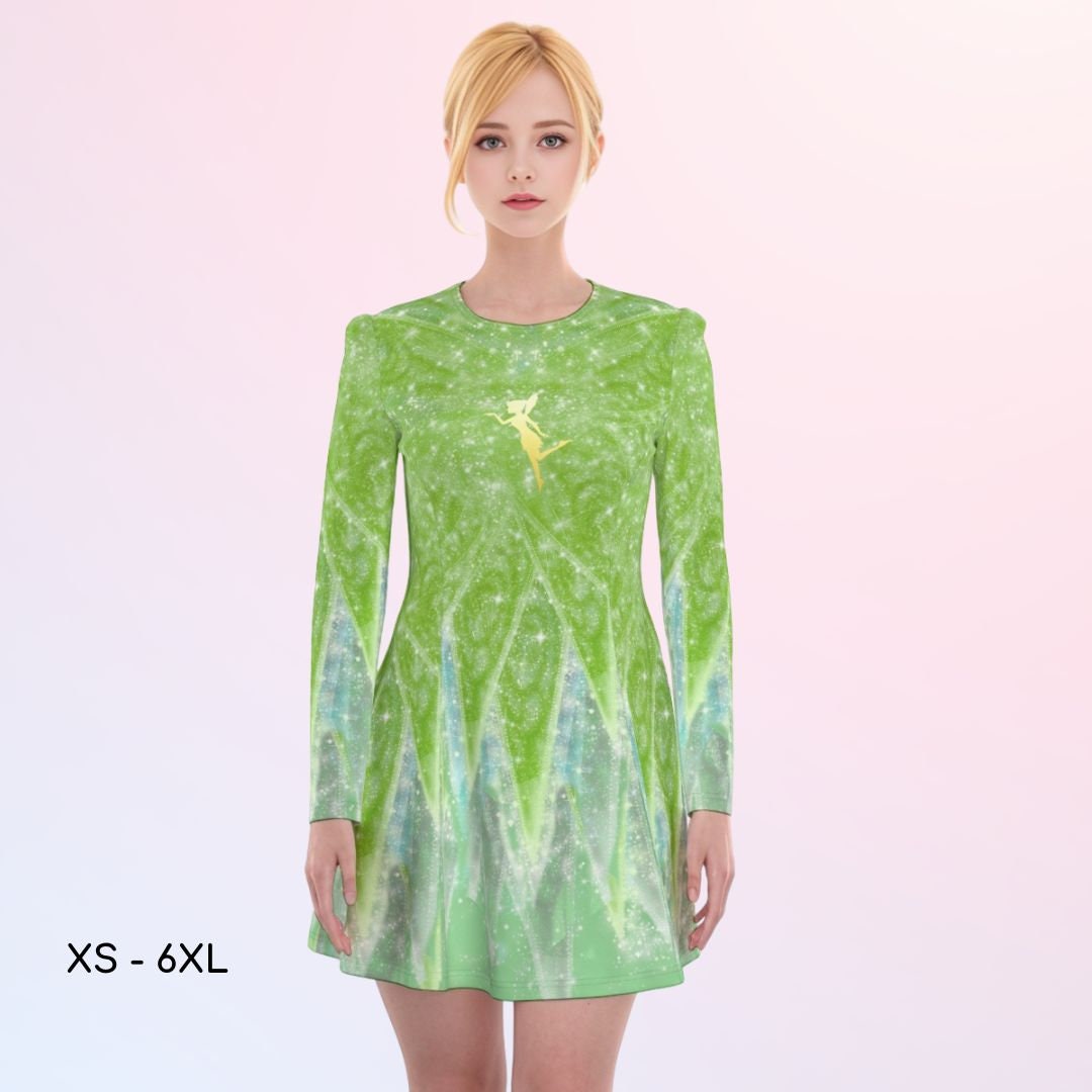 Tinkerbell Fairy Irish Dress Halloween Cosplay Dance Costume Dance ...