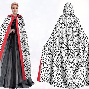 Cruel Lady De Vil Unisex Hooded Cloak/cape Adult Halloween Costume - Etsy
