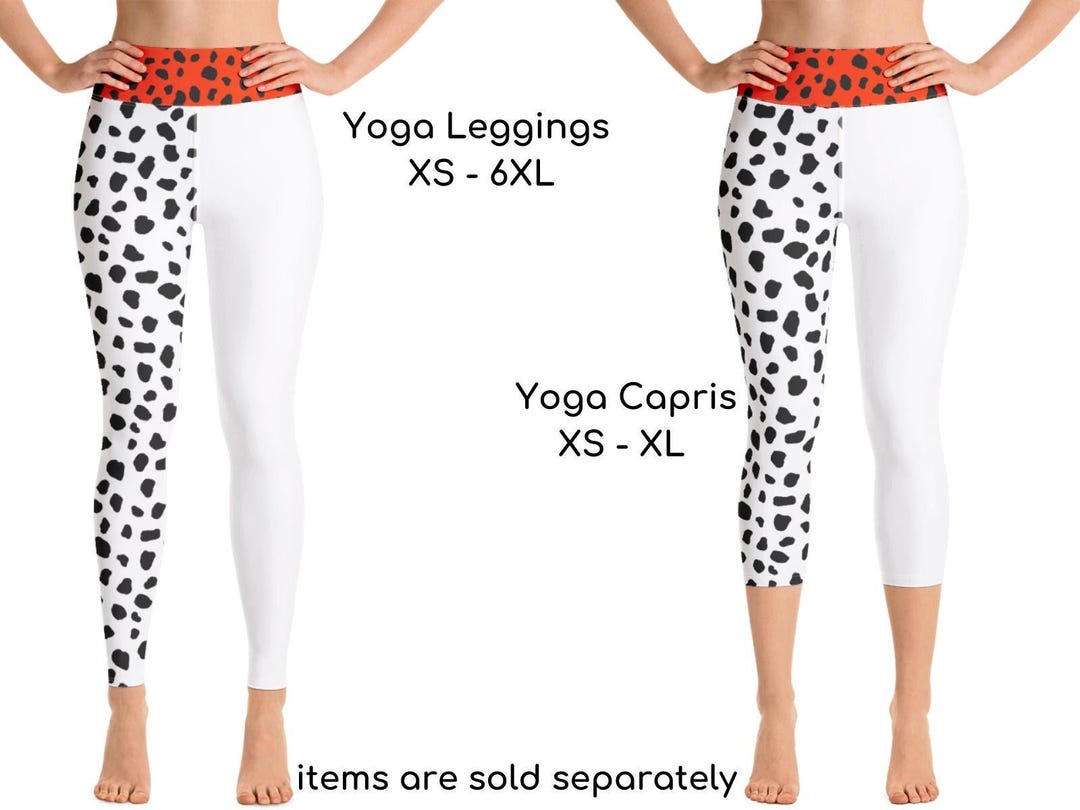 Cruel Lady Villain Running Costume Half Marathon Leggings Dalmatian ...