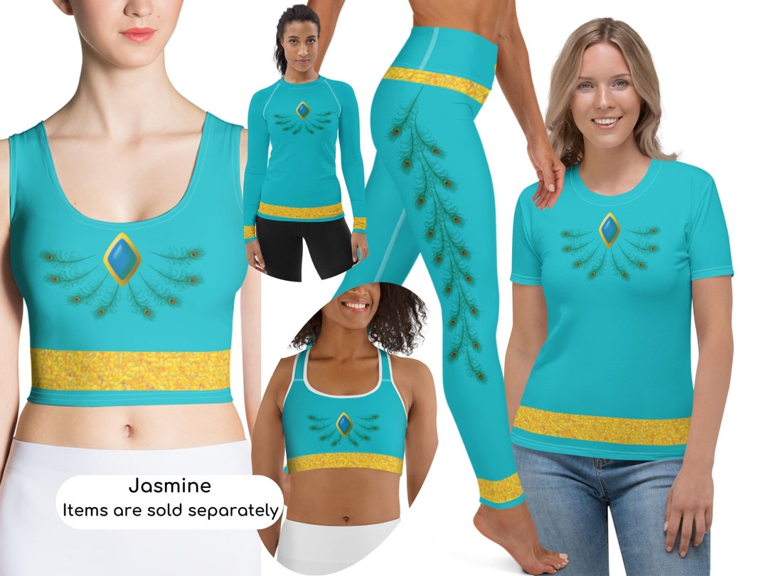 Aladdin Jasmine Princess Sports Set Running Outfit Half Marathon Bound ...