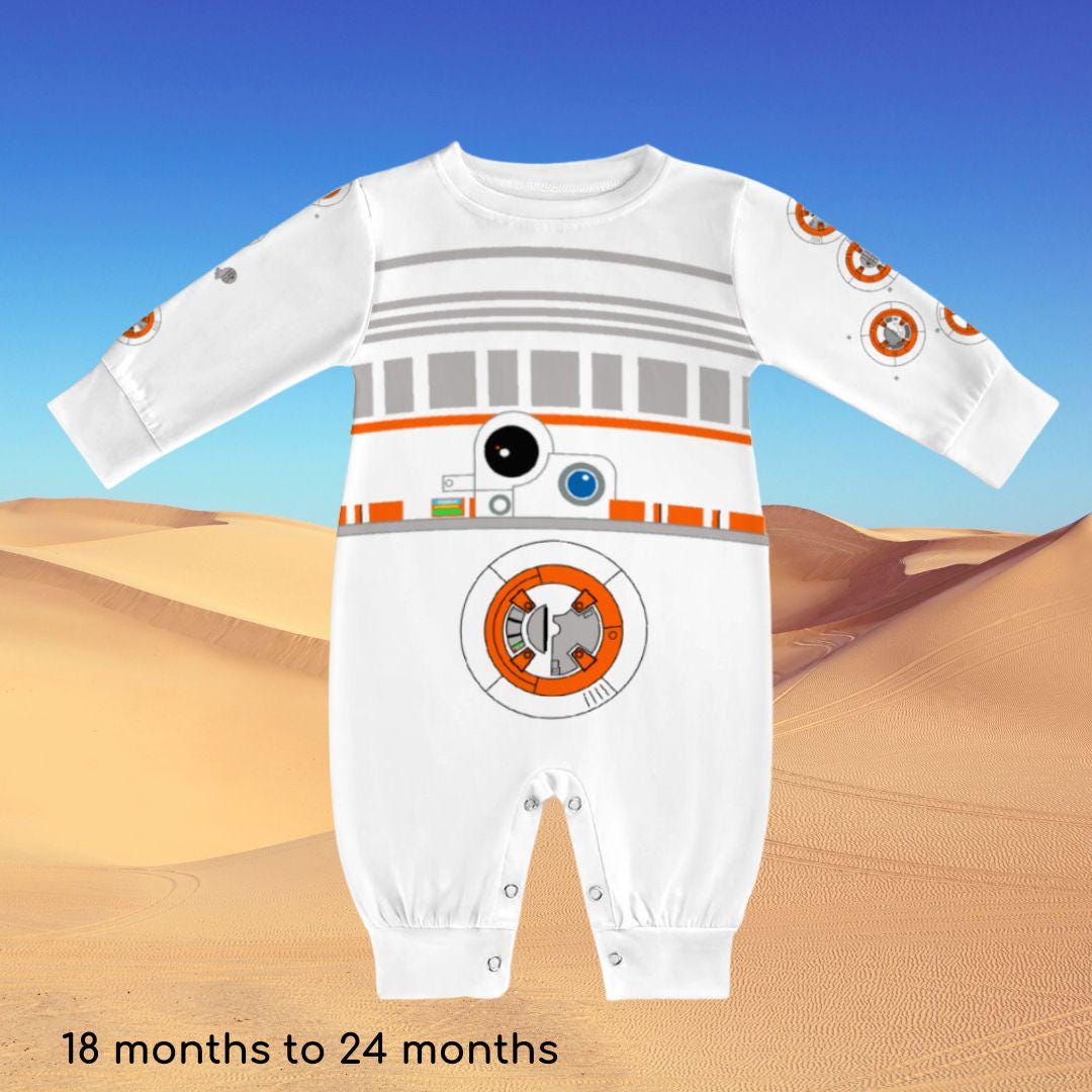 BB8 Star Toddler Baby Creeper Baby's Long or Short Sleeve Romper Wars ...