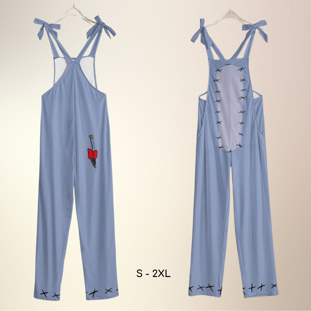Winnie the Pooh Eeyore Jumpsuit Overalls Halloween Costume Cosplay ...