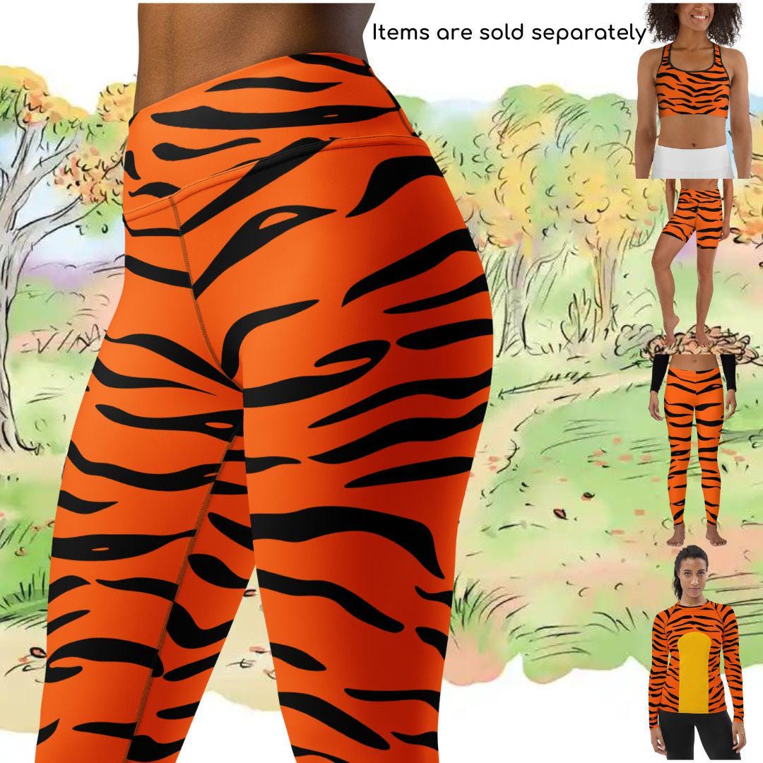 Winnie the Pooh Tigger Sports Set Adult Halloween Costume Running ...