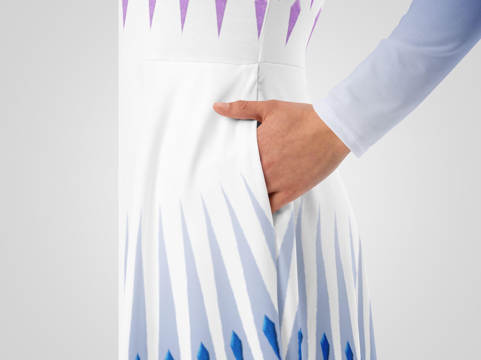 Elsa Inspired Midi Dress With Pockets (2XS-6XL) - Etsy