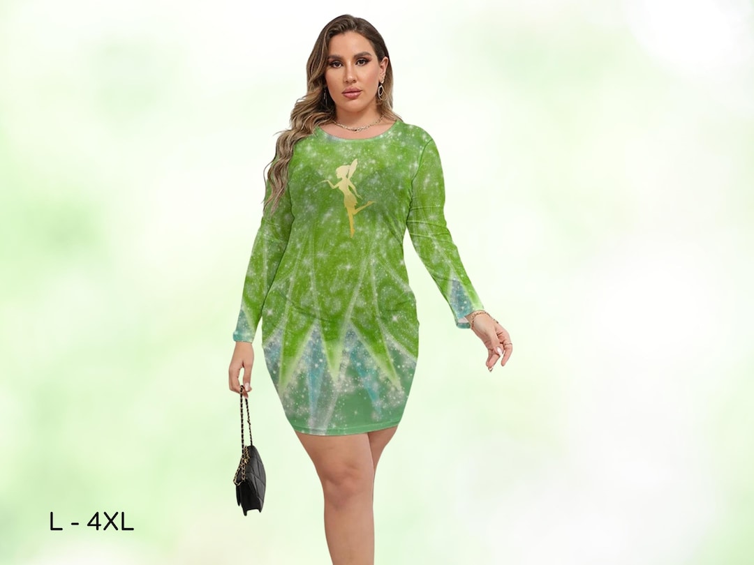 Tinkerbell Sexy Plus Size Mesh Dress, Sexy BBW, Adult Halloween Costume ...