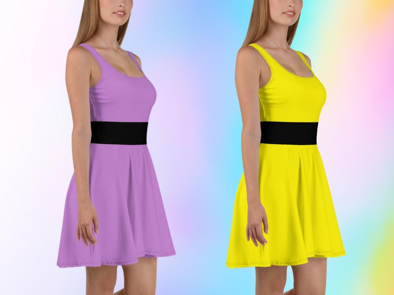 Anime Girls Cosplay Skater Dress Costume Halloween Ppg - Etsy