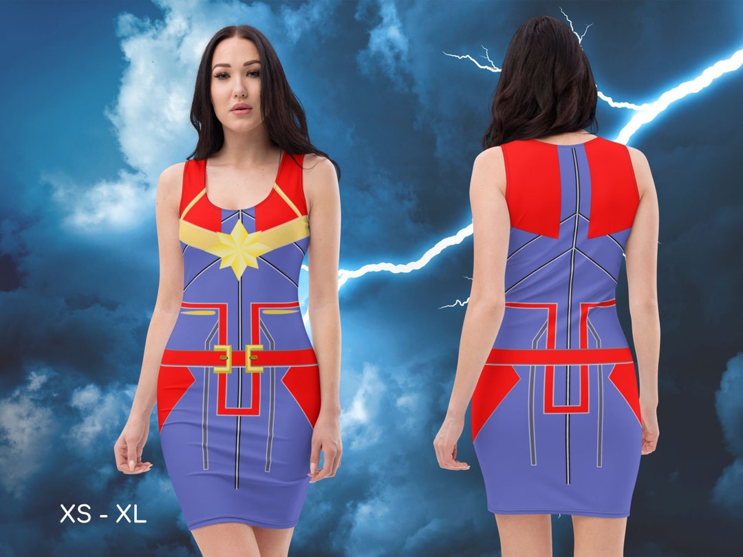 Captain Bodycon, Comics Captain, Cosplay Bodycon, Cosplay Dress ...
