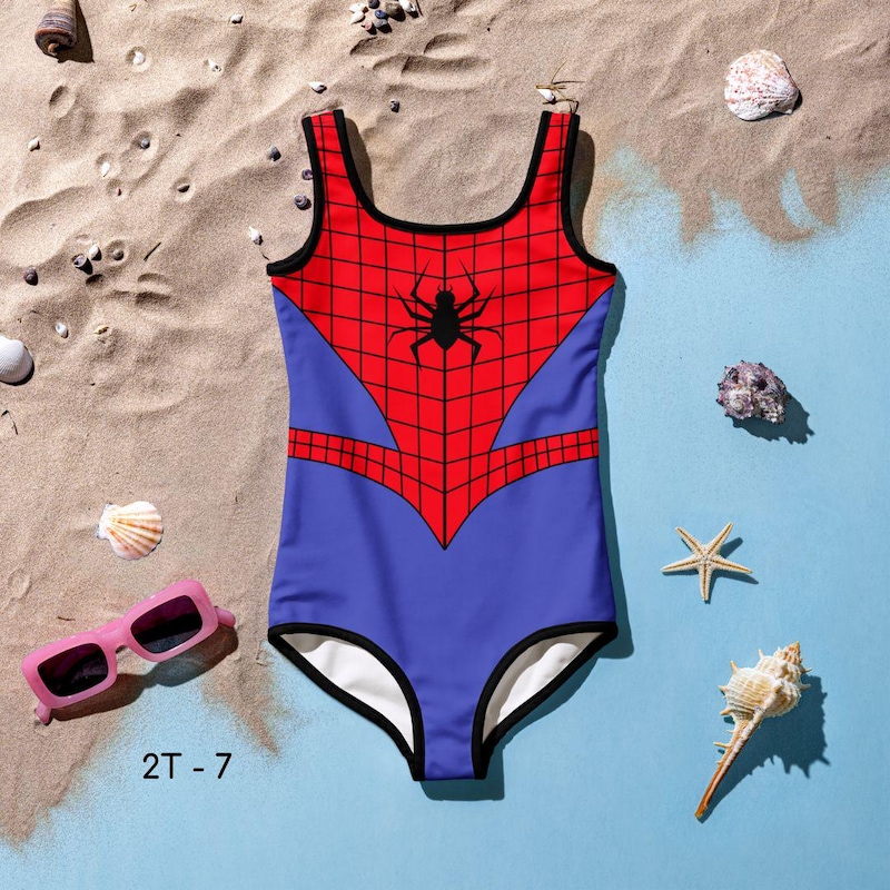 Spiderman Swimsuit - Etsy