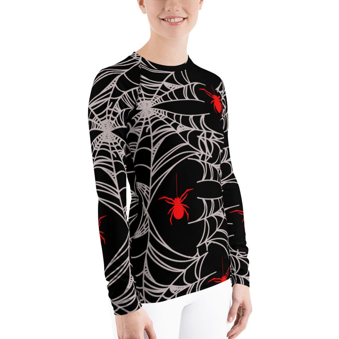 Spider Web / Rash Guard / Women / Surf / Beach / Ocean / Art / - Etsy
