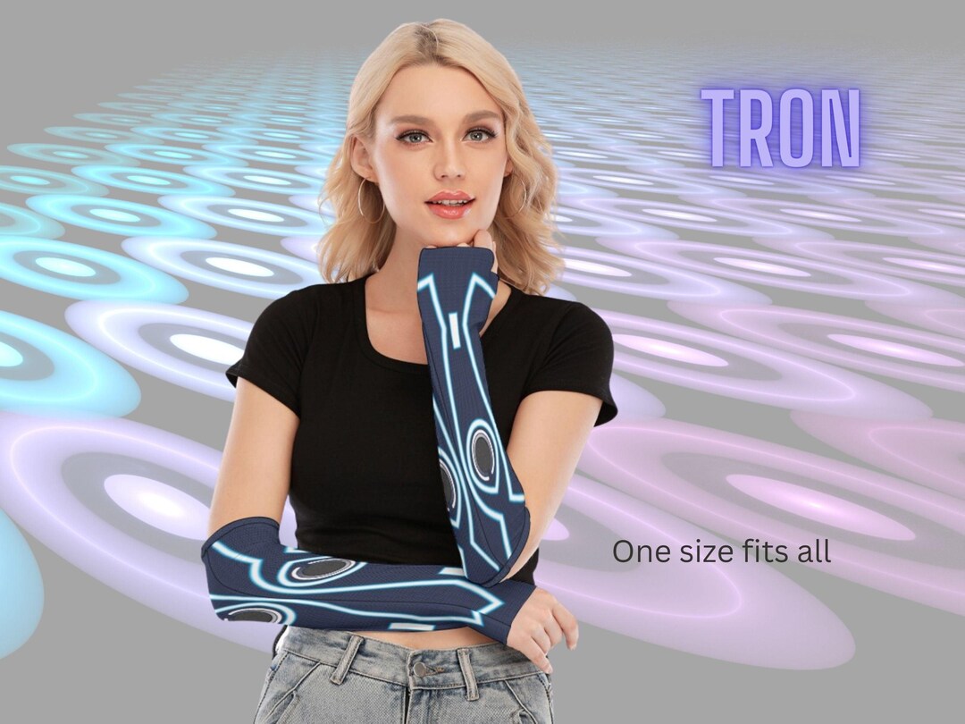 Tron Flynn or Ares Fingerless Gloves,legacy, Halloween Costume, Cosplay ...