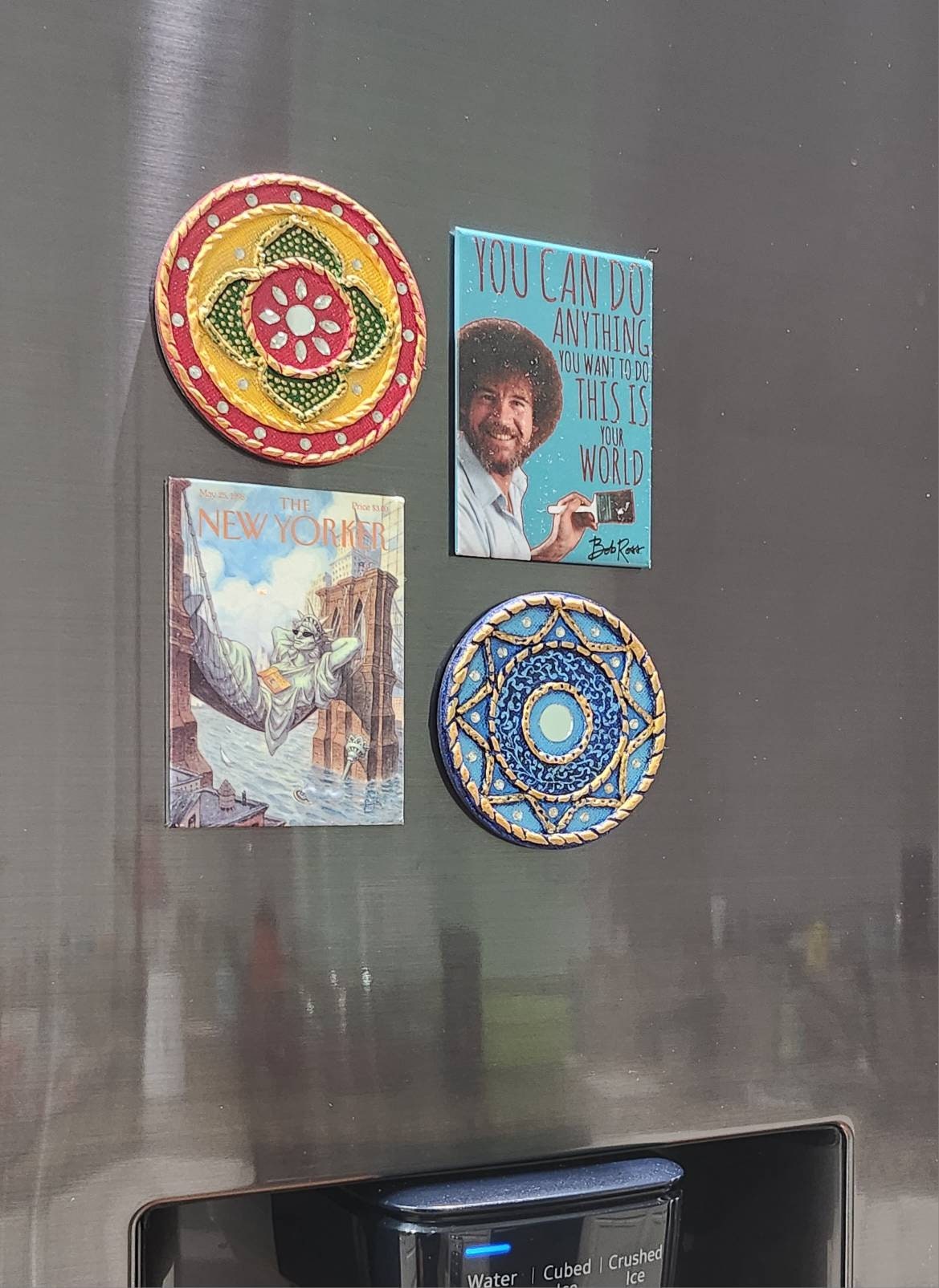 Mini Mindful Mandala refrigerator Magnet - Etsy