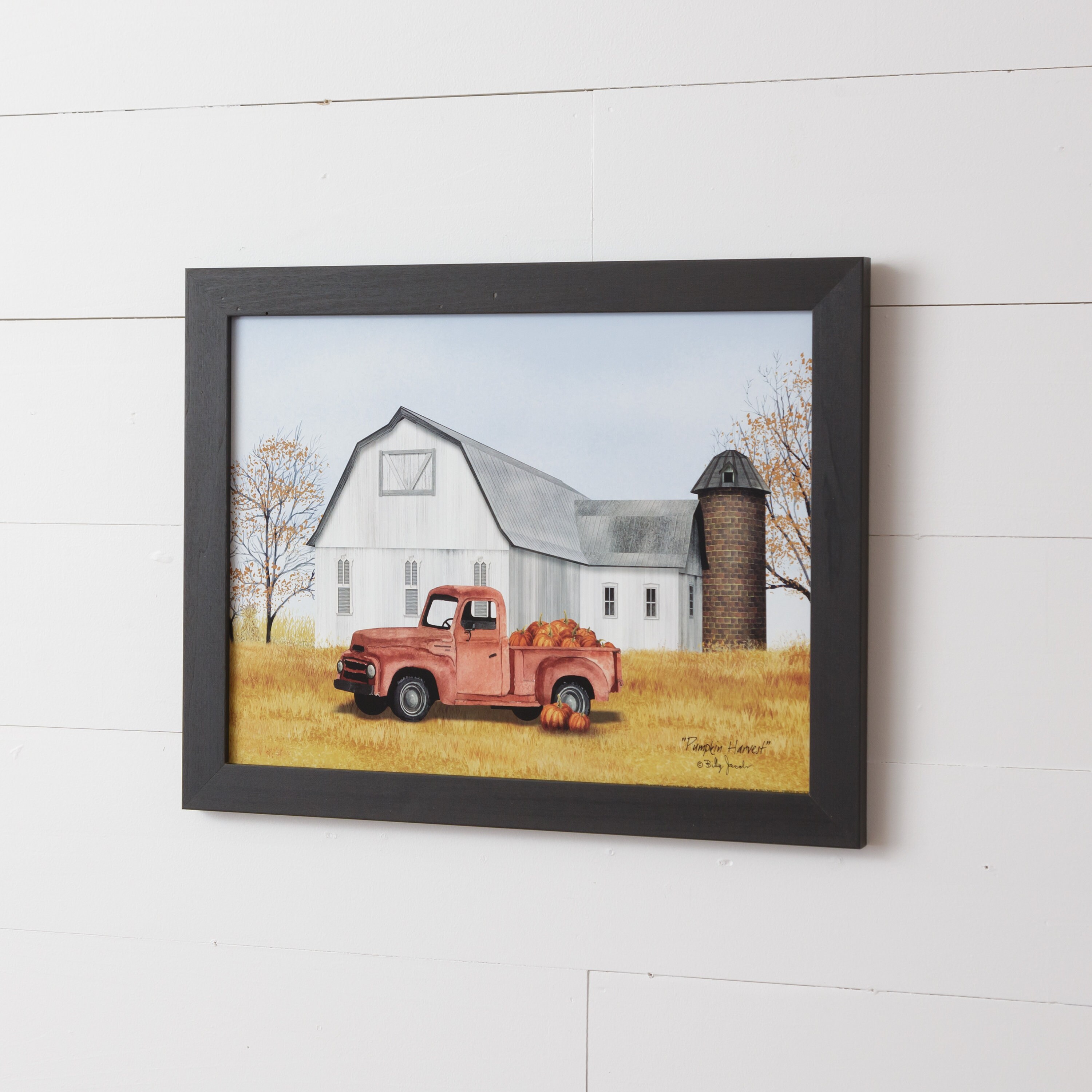 Pumpkin Harvest by Billy Jacobs fall living room decor white | Etsy