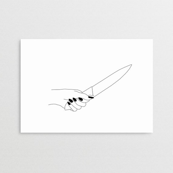 The backstabber print downloadable designer artwork line | Etsy