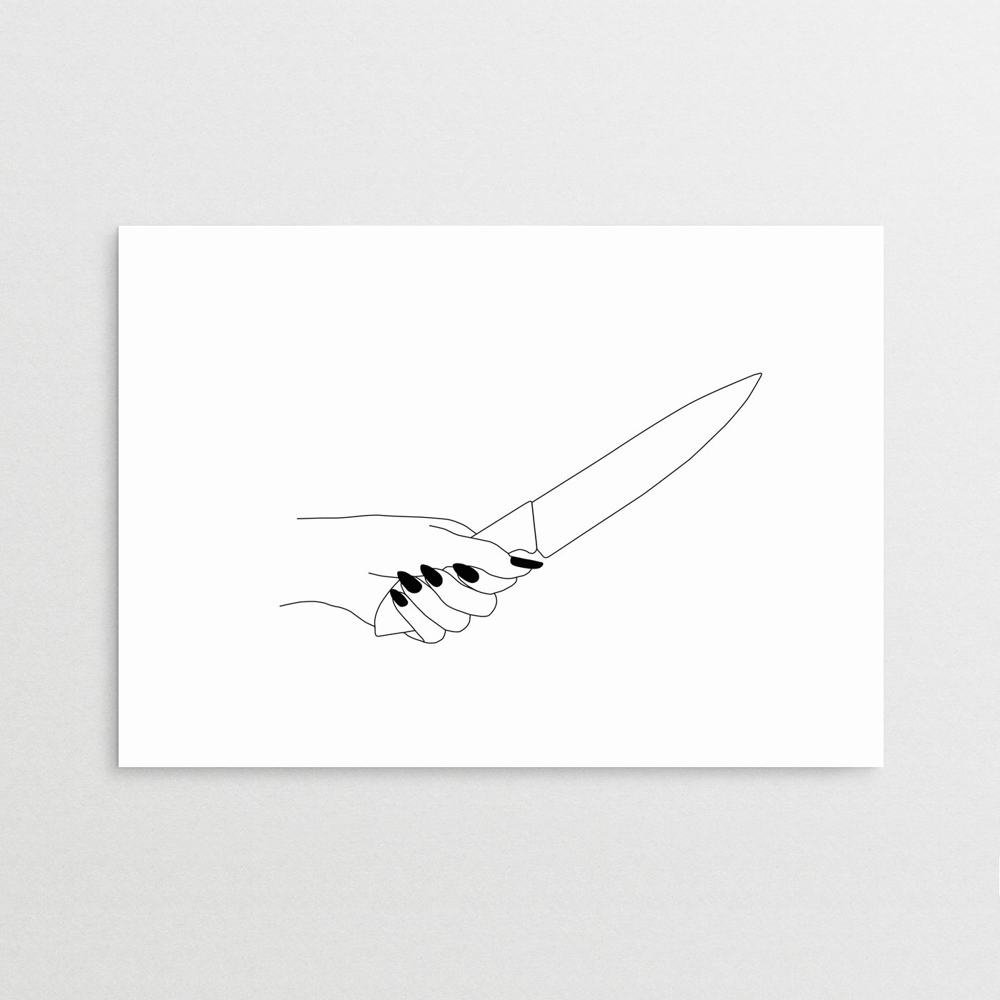 Buy The Backstabber Print | Downloadable Designer Artwork | Line Art ...