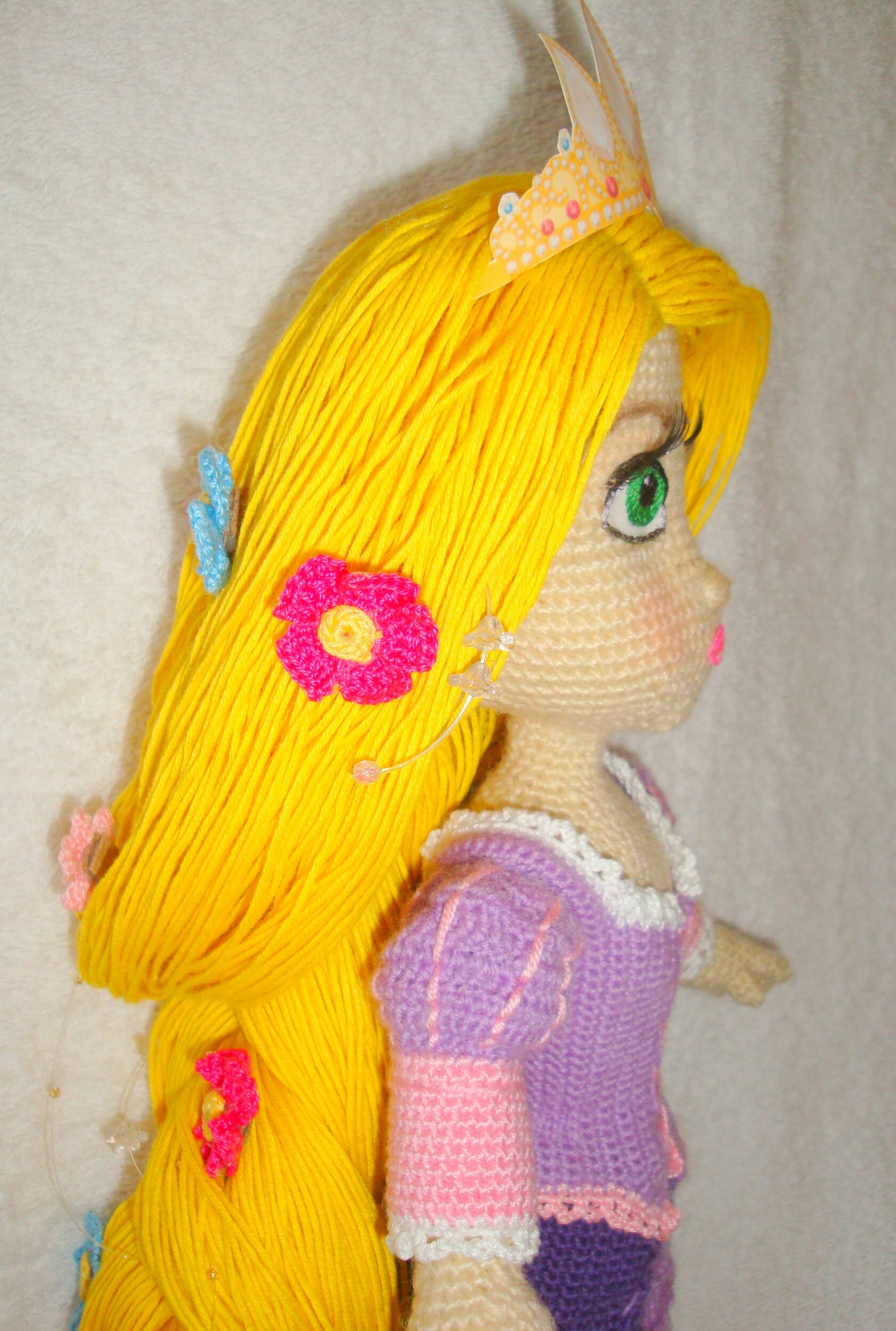Rapunzel Doll Amigurumi Crochet Pattern Pdf In English Etsy España