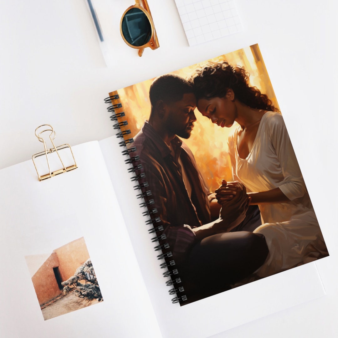 Spiral Notebook Praying Couple - Etsy