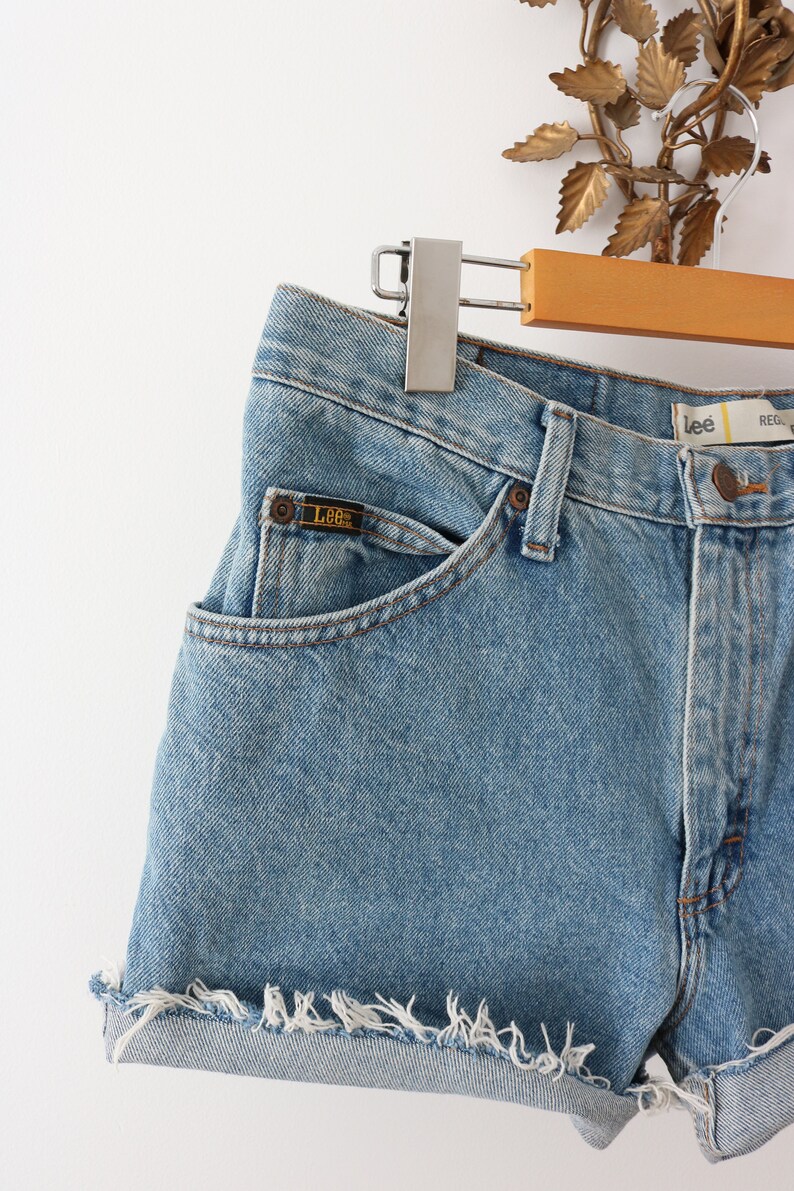 Vintage Lee Denim Cut off Shorts - Etsy