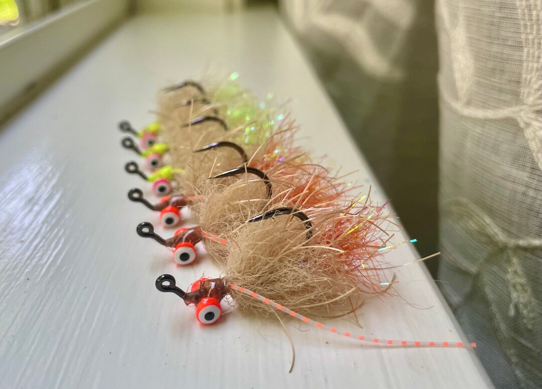 Shrimp/crab Fly Six Pack for Saltwater Fly Fishing for Redfish, Black ...