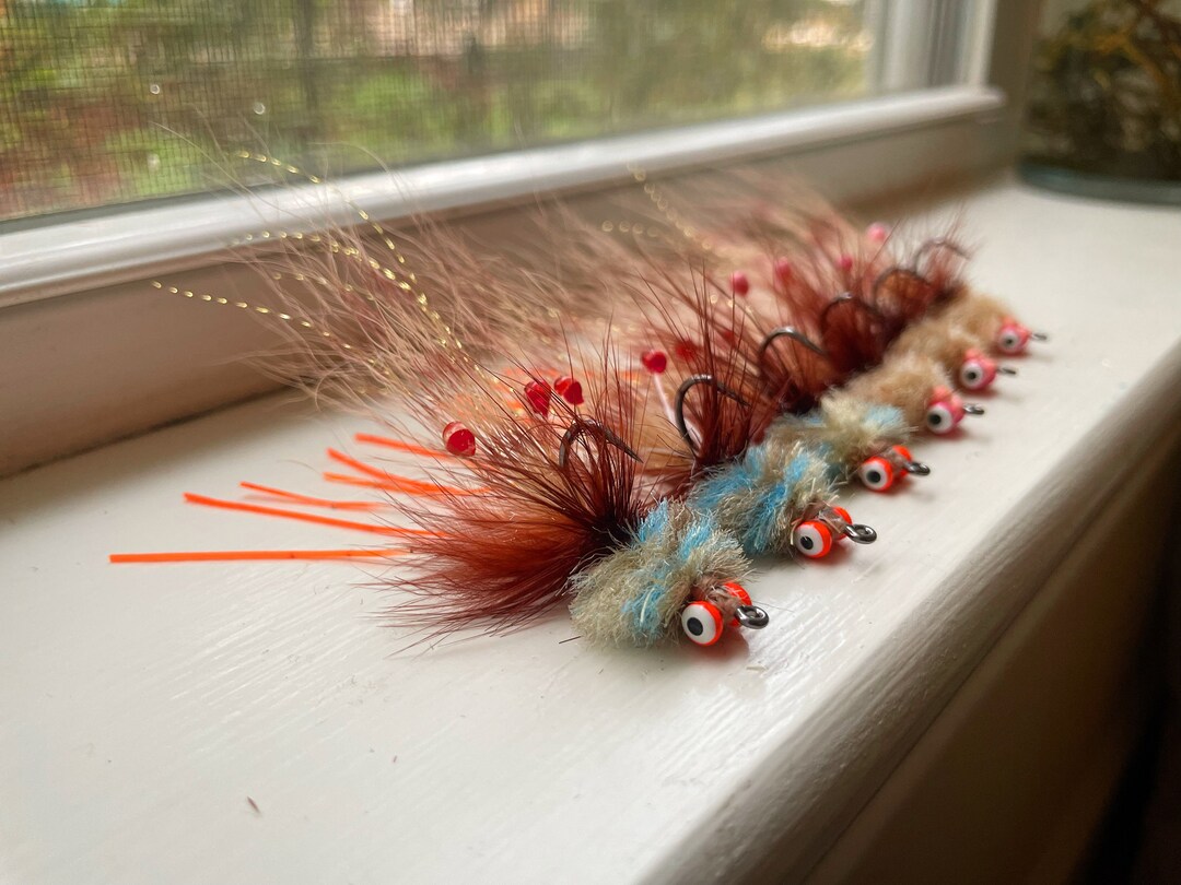 Crab Fly Six Pack for Saltwater Fly Fishing for Redfish, Snook, Permit ...