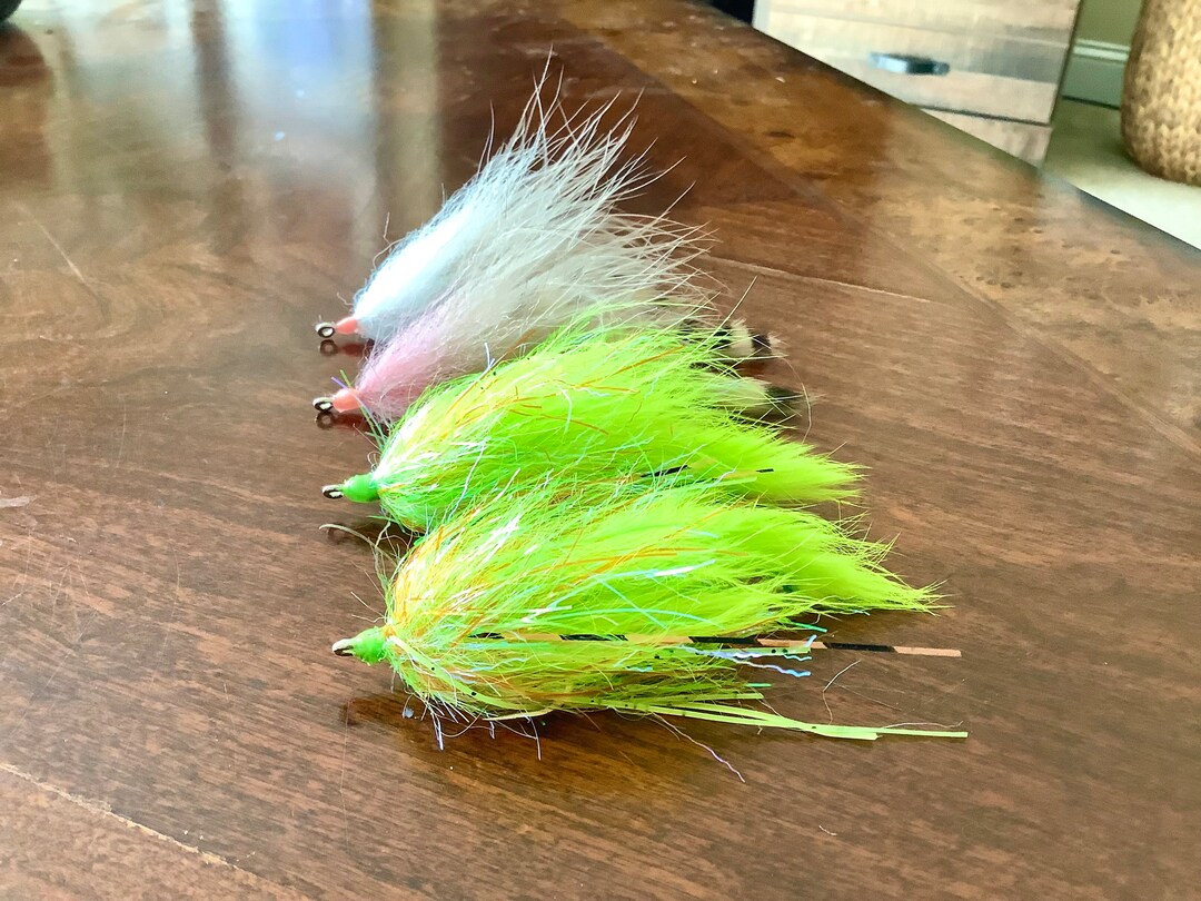 Baitfish Streamer Fly Four Pack 4 for Fly Fishing Tarpon, Snook ...
