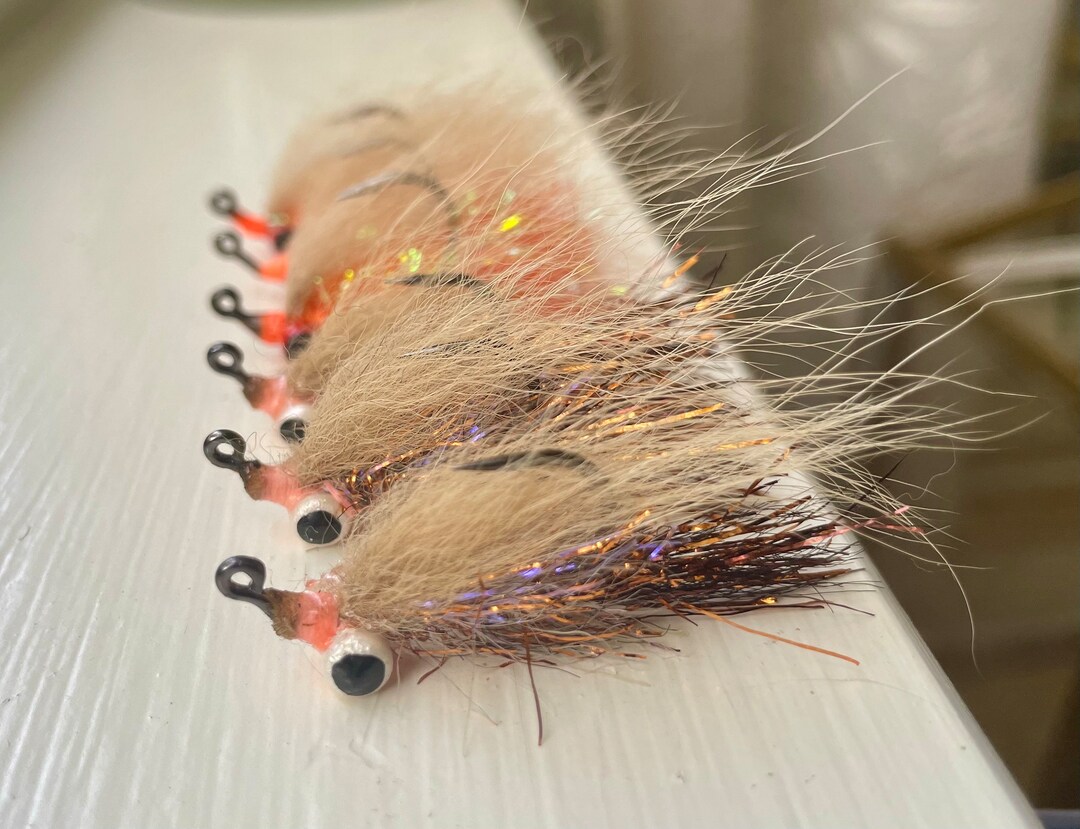 Marsh Critter Flies 6 for Saltwater Fly Fishing Redfish, Stripers ...