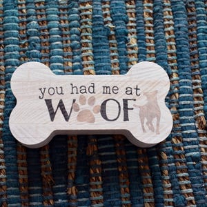Wood Dog Bone Shaped Sign - Dog Décor - Pet Sign - Wood Sign - Etsy
