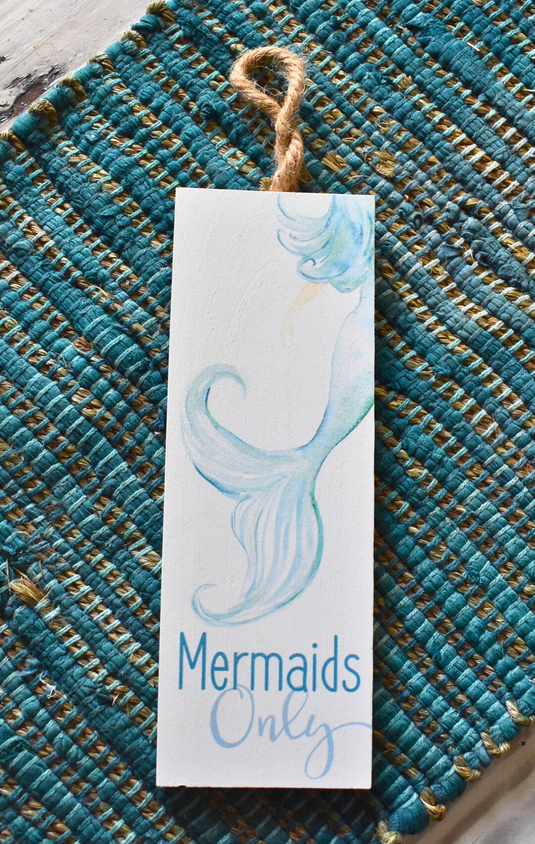 Mermaids Only Wood Sign - Beach Décor - Etsy