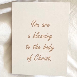 Pastor Appreciation Card | You Are a Blessing to the Body of Christ ...