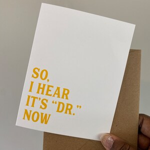 Card for Doctoral Student, Funny Graduation Card for Graduate or ...