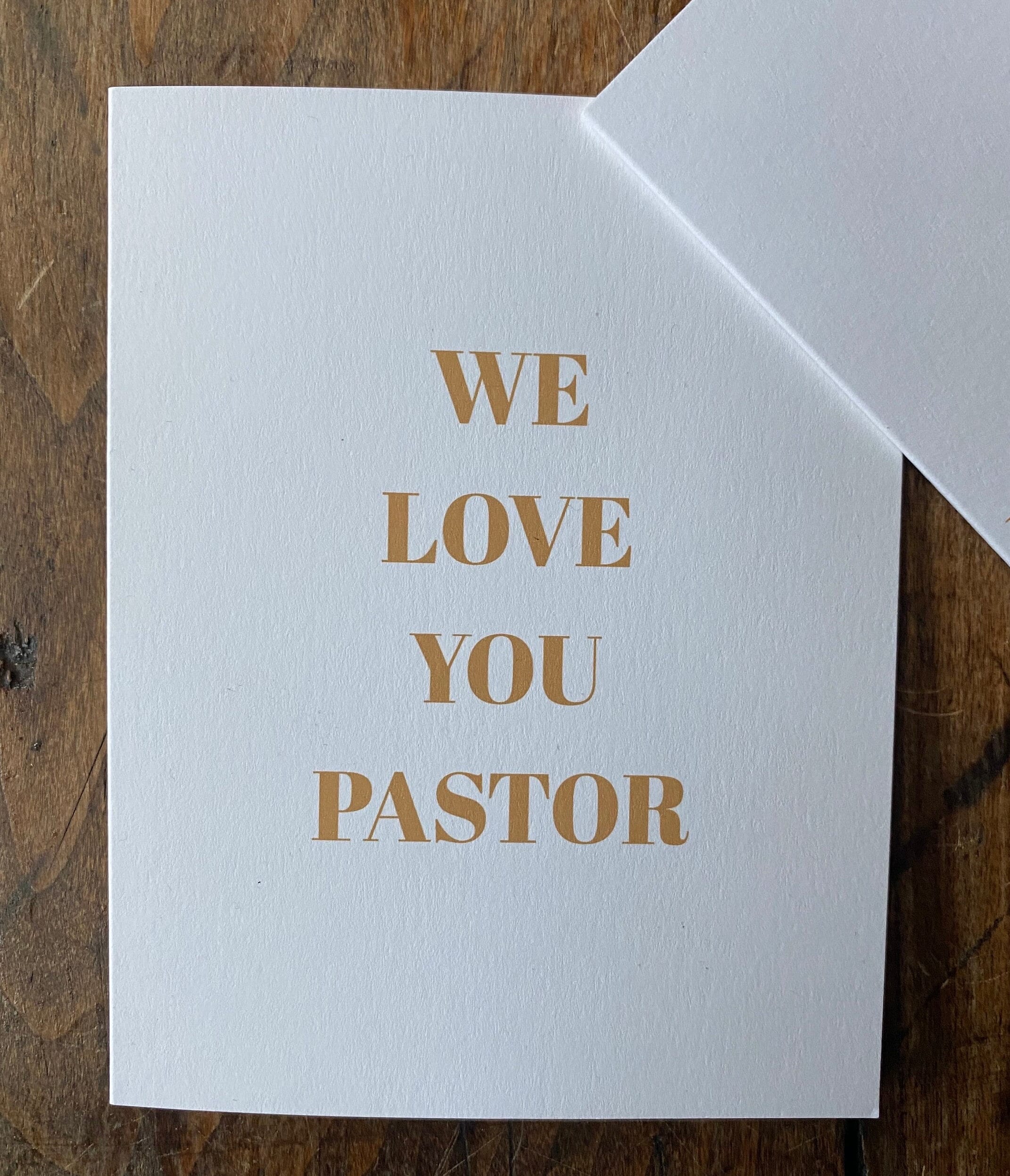 Pastor Appreciation Card | We Love You Pastor | Greeting Card for ...