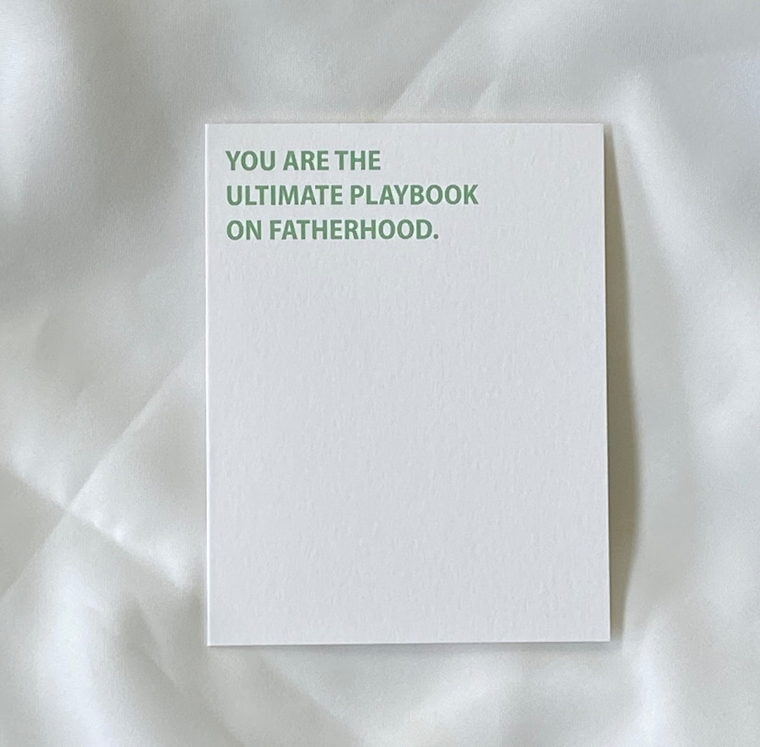 The Ultimate Playbook - Father's Day Card - Etsy