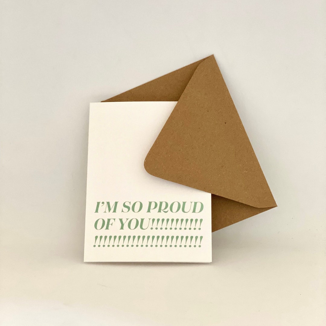 I'm Proud of You Card to High School or College Graduate I'm so Proud ...