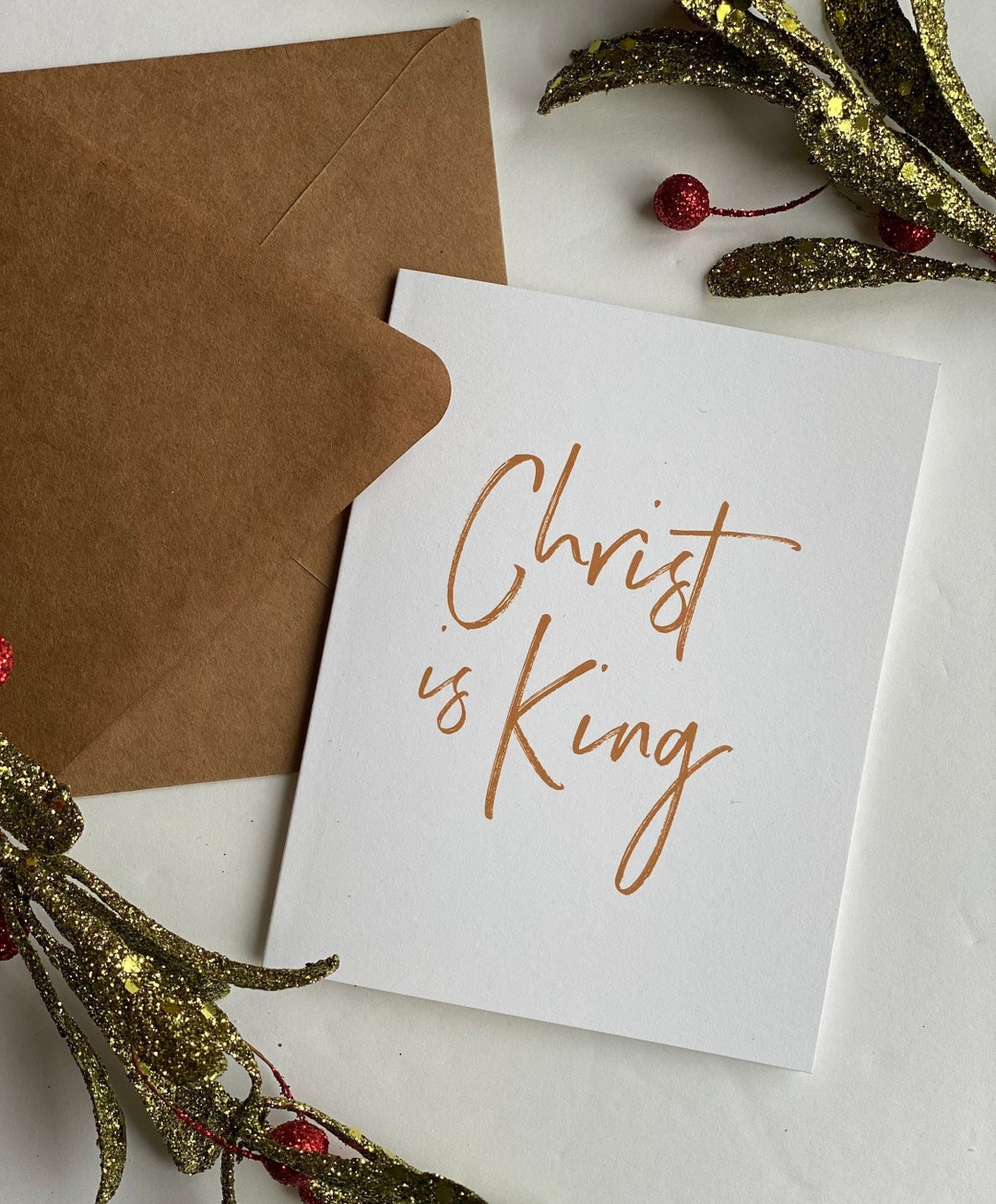 Christ is King | Christian Holiday Greeting Cards | Simple Christmas ...