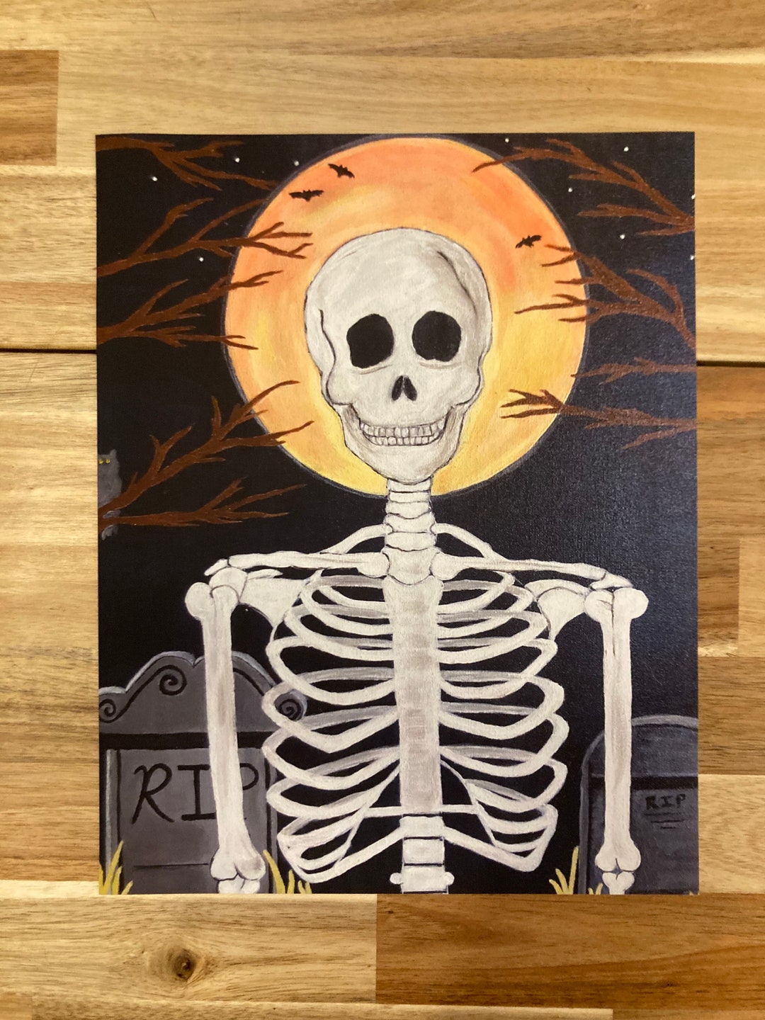 Skeleton Art Print Skeleton Decor - Etsy