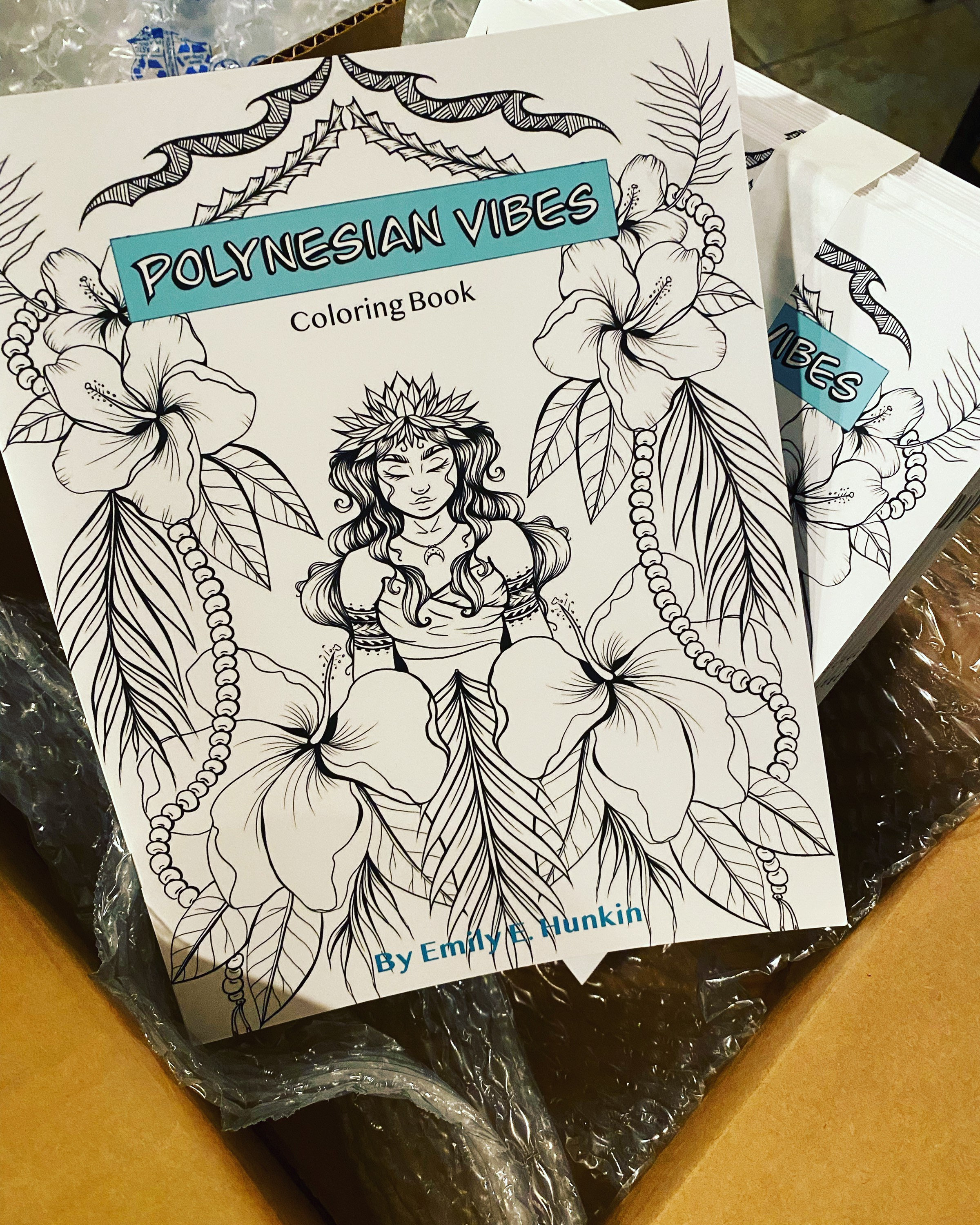 Polynesian Vibes Coloring Book - Etsy