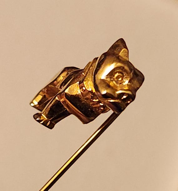 Vintage Mack Truck Stylized Gold Bulldog Lapel Stick … - Gem