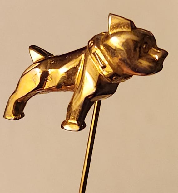 Vintage Mack Truck Stylized Gold Bulldog Lapel Stick … - Gem